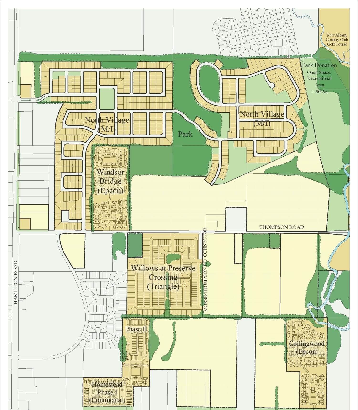 Preserve Master Area Map - The Preserve Communities Master Association